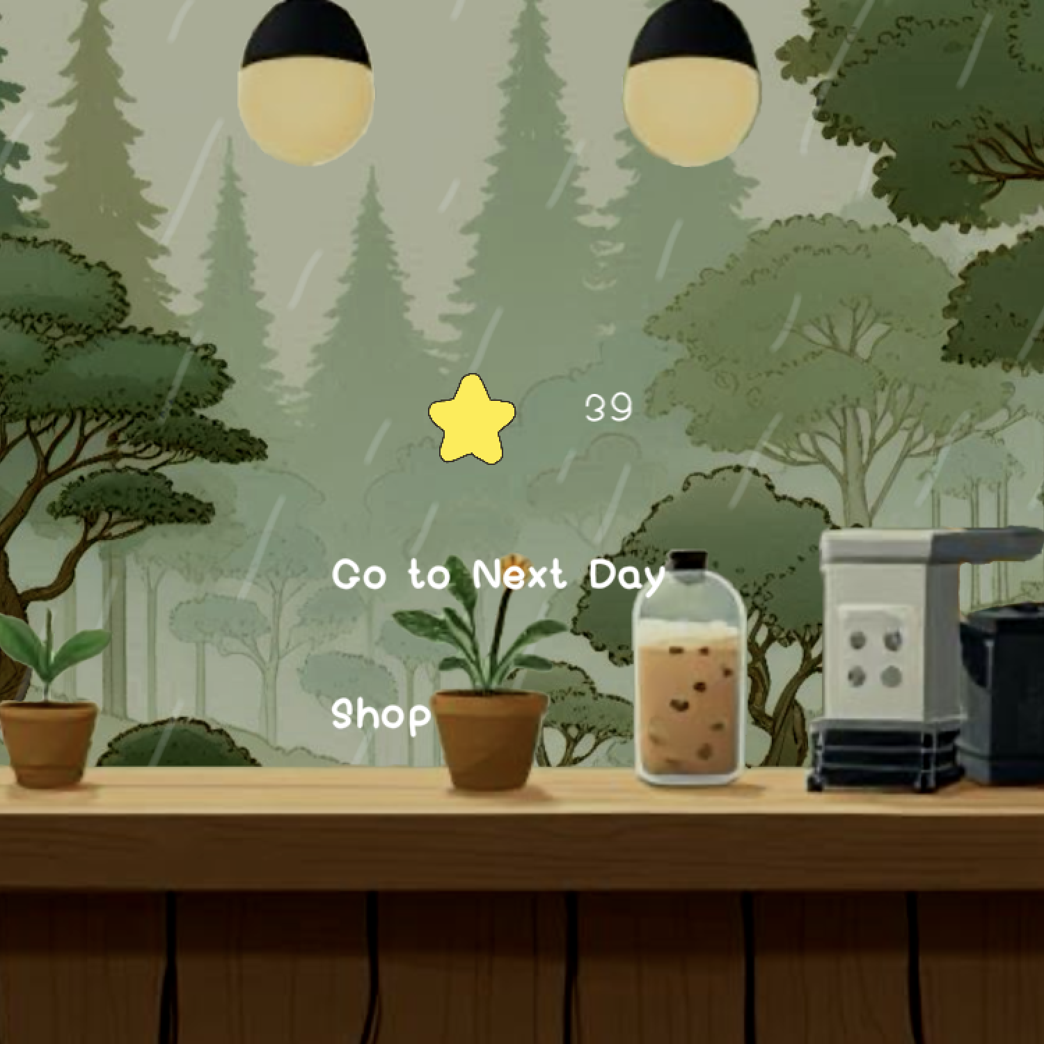 rainy day cafe - home